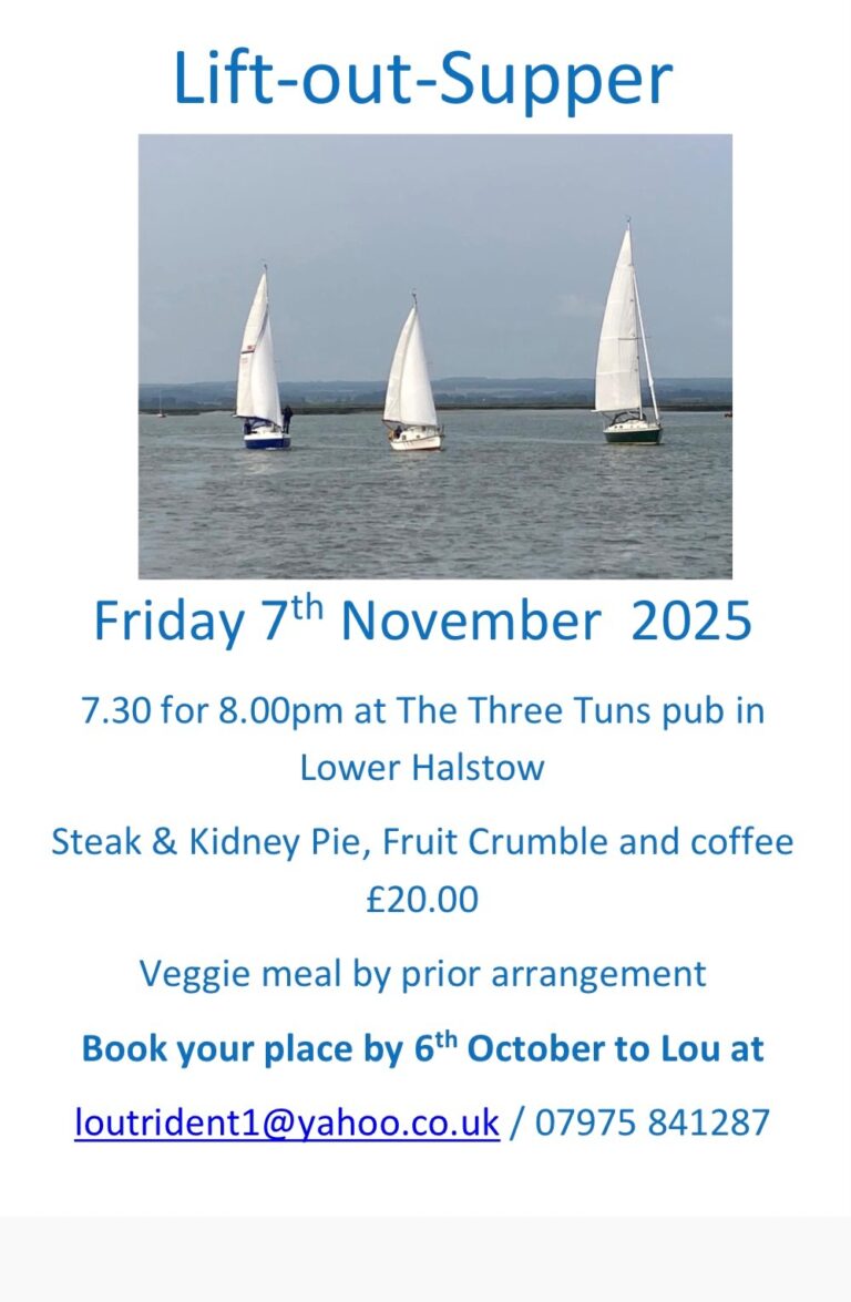 Lift Out Supper – Lower Halstow Yacht Club